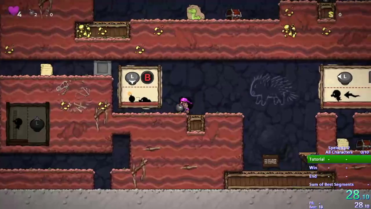 Spelunky 2(洞穴探险2) 全角色解锁速通20201106世界纪录1小时06分41 by chocolatecake5000_哔哩哔哩 ...