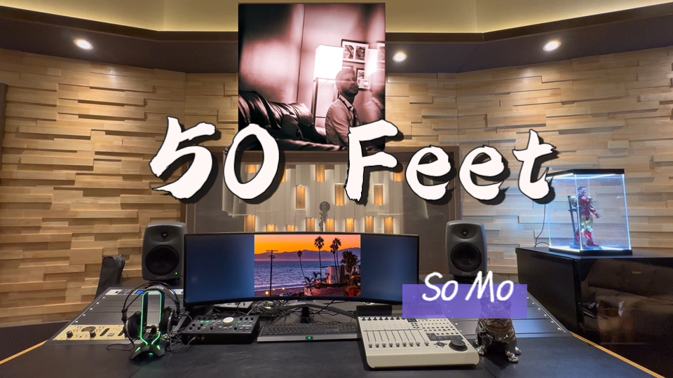 在百万录音棚听 SoMo《50 Feet（Explicit）》【超好听的英文歌】-Rhea_music-Rhea_music-哔哩哔哩视频