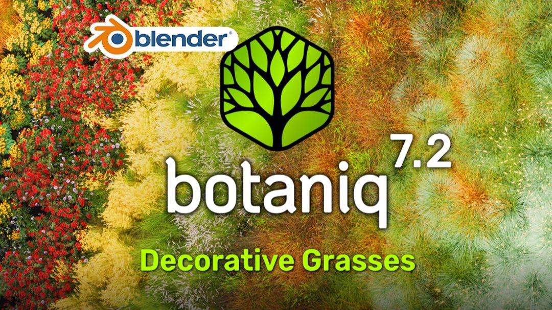 植物动画！blender插件中文 Botaniq Full 7.20 动画植物花草树木藤蔓资产库-blender插件-blender插件-哔哩哔哩视频