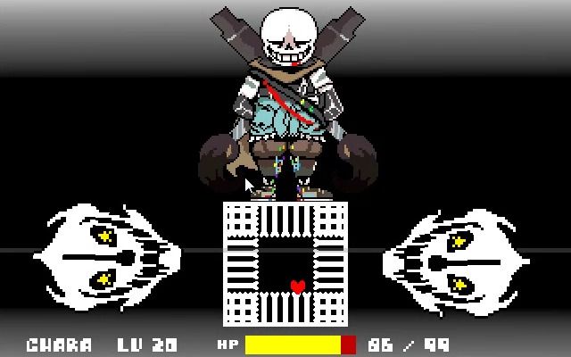 zy ink sans Phase 3无作弊无药通关！！！【掉帧】_UNDERTALE传说之下