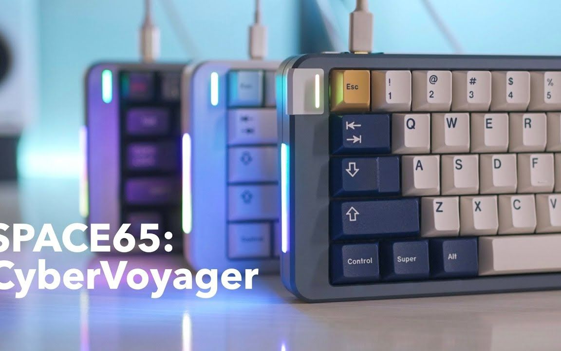 【搬运】SPACE65-CyberVoyager Unboxing & Build-GMK Rudy & Polaris Gray ...