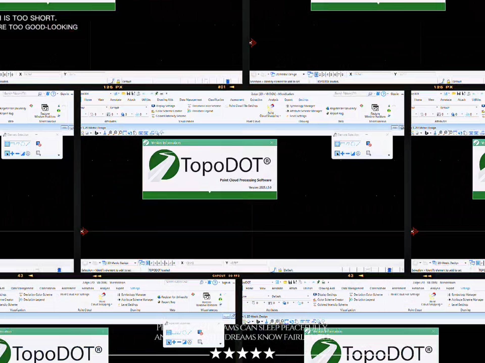 TopoDOT 2025.1.3是一套成熟的点云数据处理及应用系统，全面具备点云数据的精度检核、点云分类、特征自动提取、智能分析、高效建模 ...