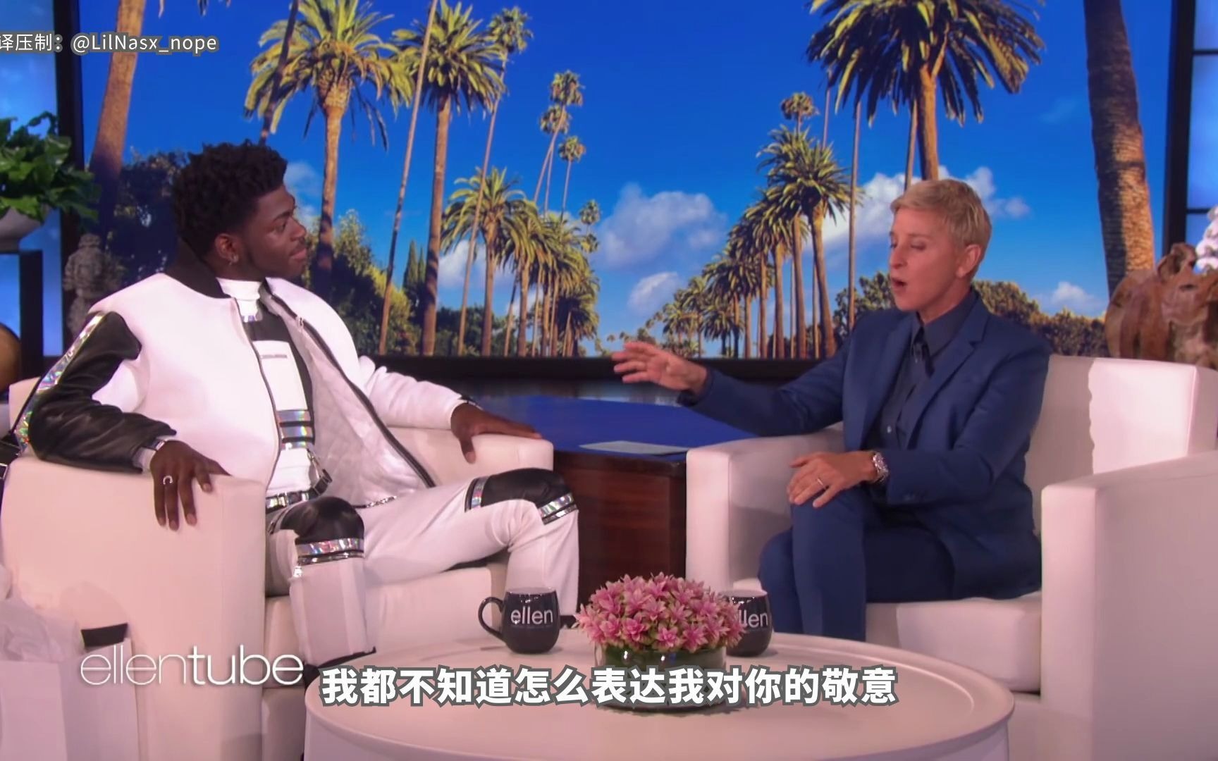 Lil Nas X在Ellen show上透露自己的感情状况_哔哩哔哩_bilibili