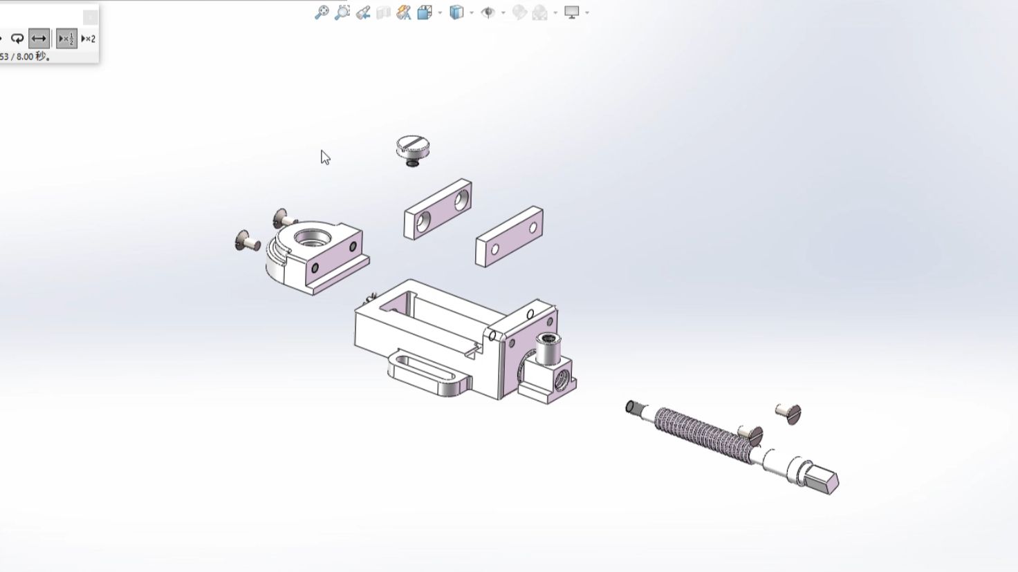 Solidworks爆炸视图怎么制作？三分钟教你快速学会！！！-生活就是开开心心-soildwork-哔哩哔哩视频
