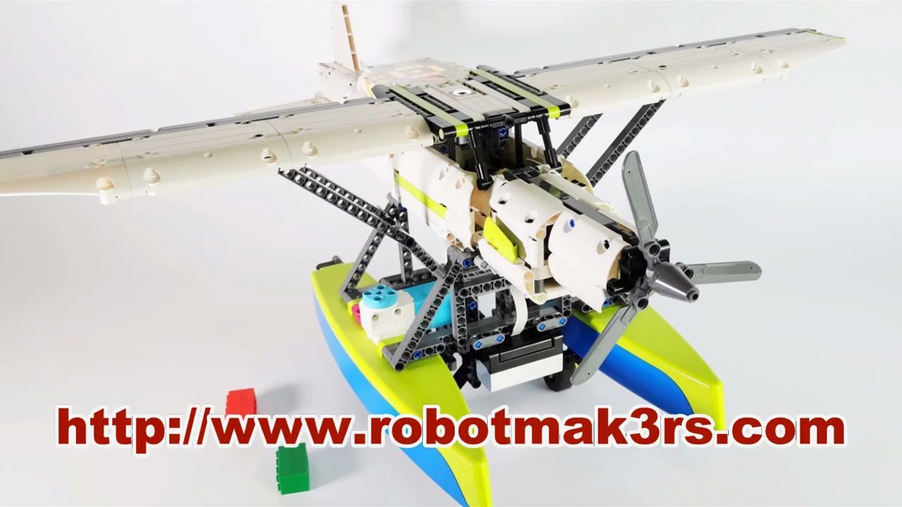 乐高教育SPIKE Prime搭建水上飞机，来自Robotmak3r Irwin Wu_哔哩哔哩_bilibili