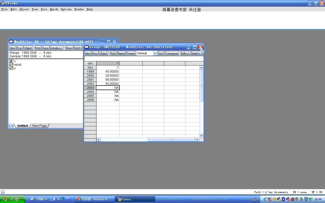 EVIEWS经典操作视频教程_哔哩哔哩_bilibili