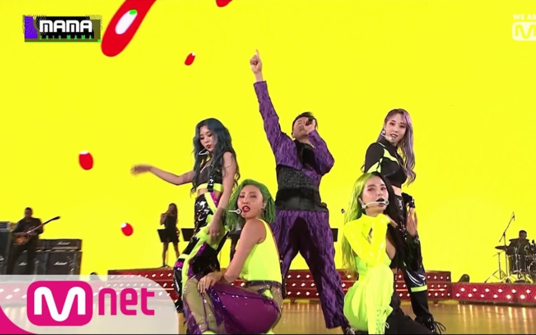 [2019 MAMA合作舞台] JYP&MAMAMOO Who's your mama? + Yes I am_哔哩哔哩_bilibili