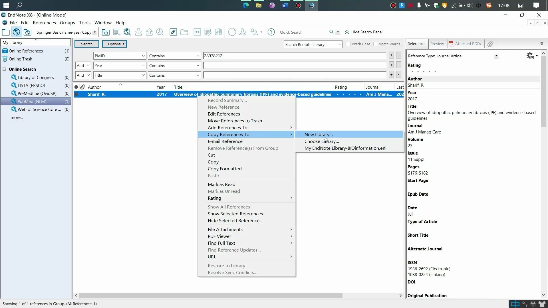 Endnote快速插入Pubmed参考文献-雷雷姐呀-插入文献-哔哩哔哩视频