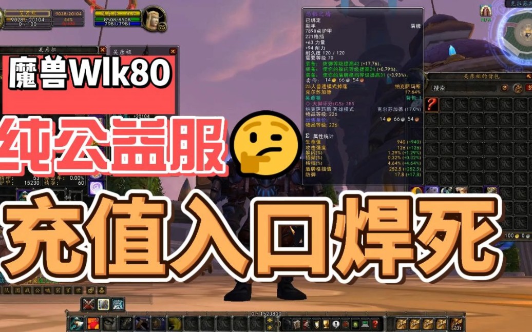 用爱发电完全公益新开的wlk80级公益服欢迎大家加入 - 视频下载 Video Downloader