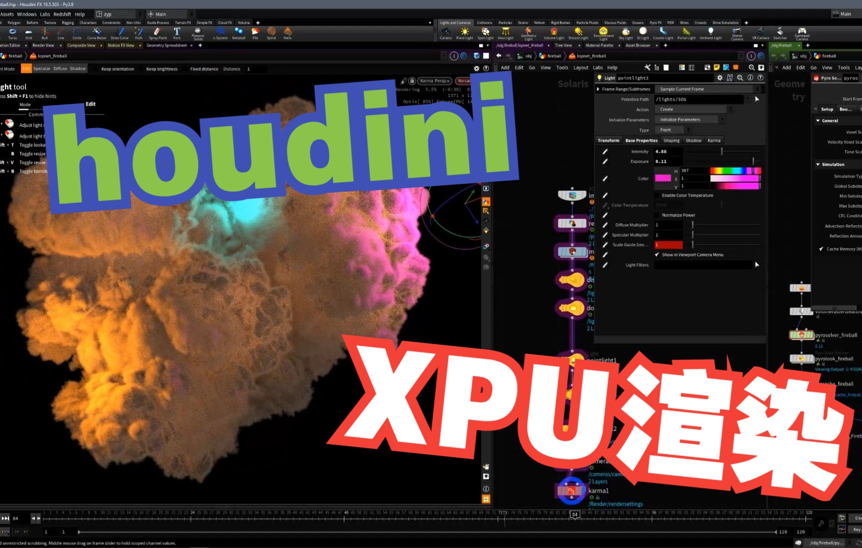 Houdini Karma XPU和Material X快速入门