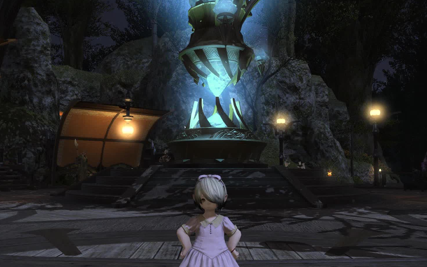 【FF14 BUG】为什么森都灯柱上长了拉拉肥？？？（5.5教程）_最终幻想14