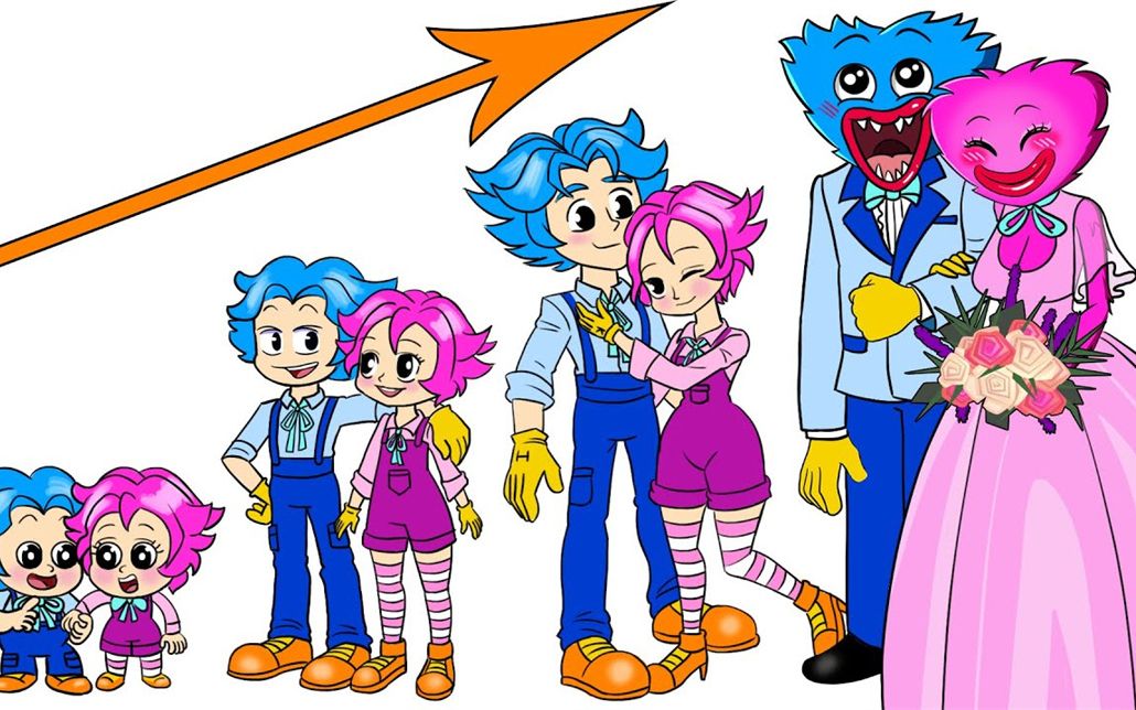 【Poppy Playtime】Kissy Missy 好爱 Huggy Wuggy！_哔哩哔哩_bilibili