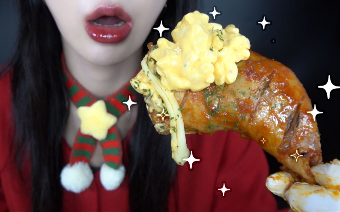 [TORYSMR] 圣诞节!! 通心粉奶酪 & 大王鸡腿🍗🧀-TORYSMR-TORYSMR-哔哩哔哩视频