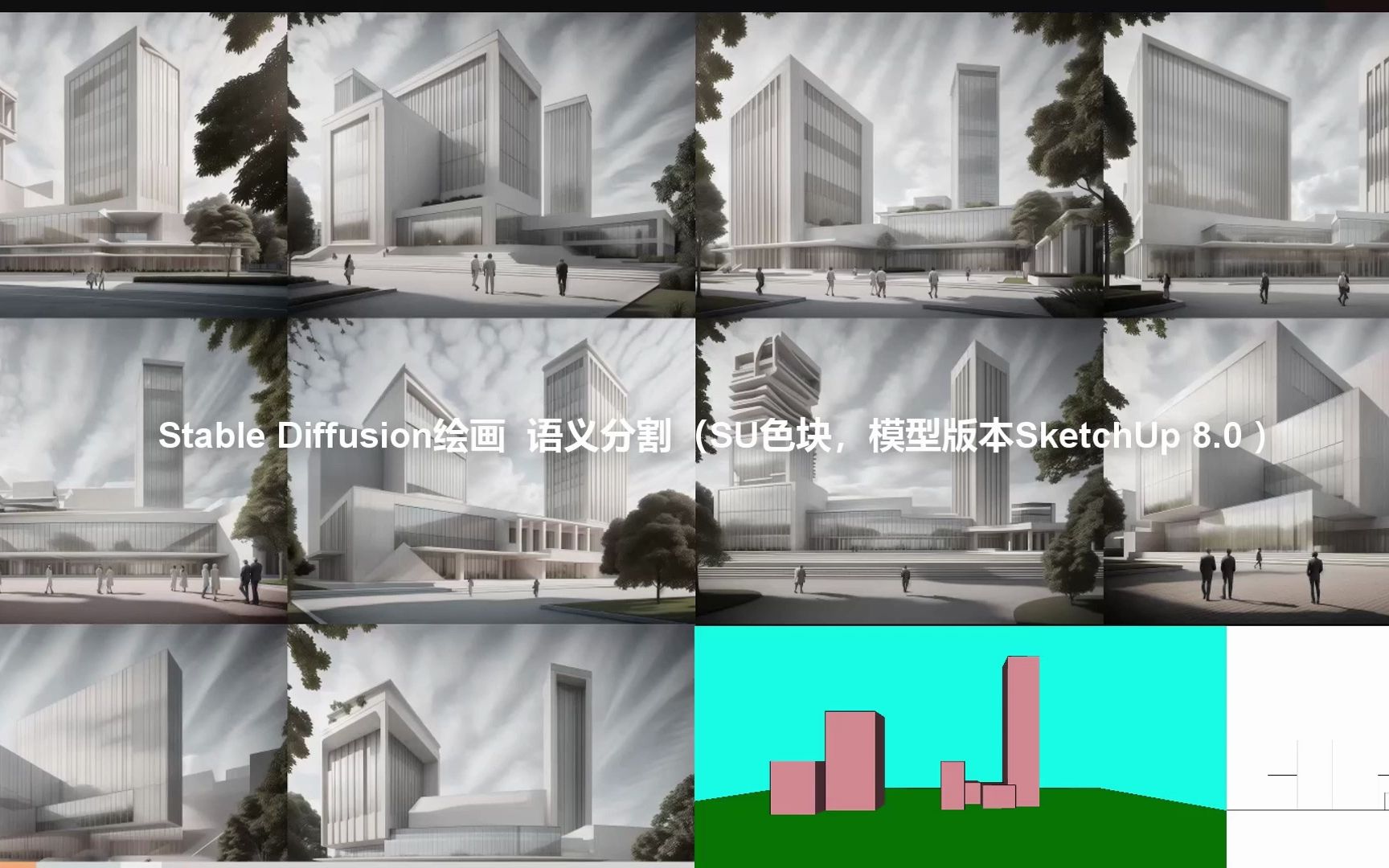 Stable Diffusion全流程教程 segcoco的颜色表以及ControlNet1.1语义分割的使用 （教程合集、持续更新）