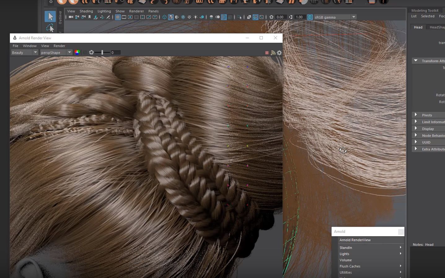 Ornatrix-丸子头制作示例 ---MAYA: Creating Braids and Buns Part 2_哔哩哔哩 (゜-゜)つロ ...