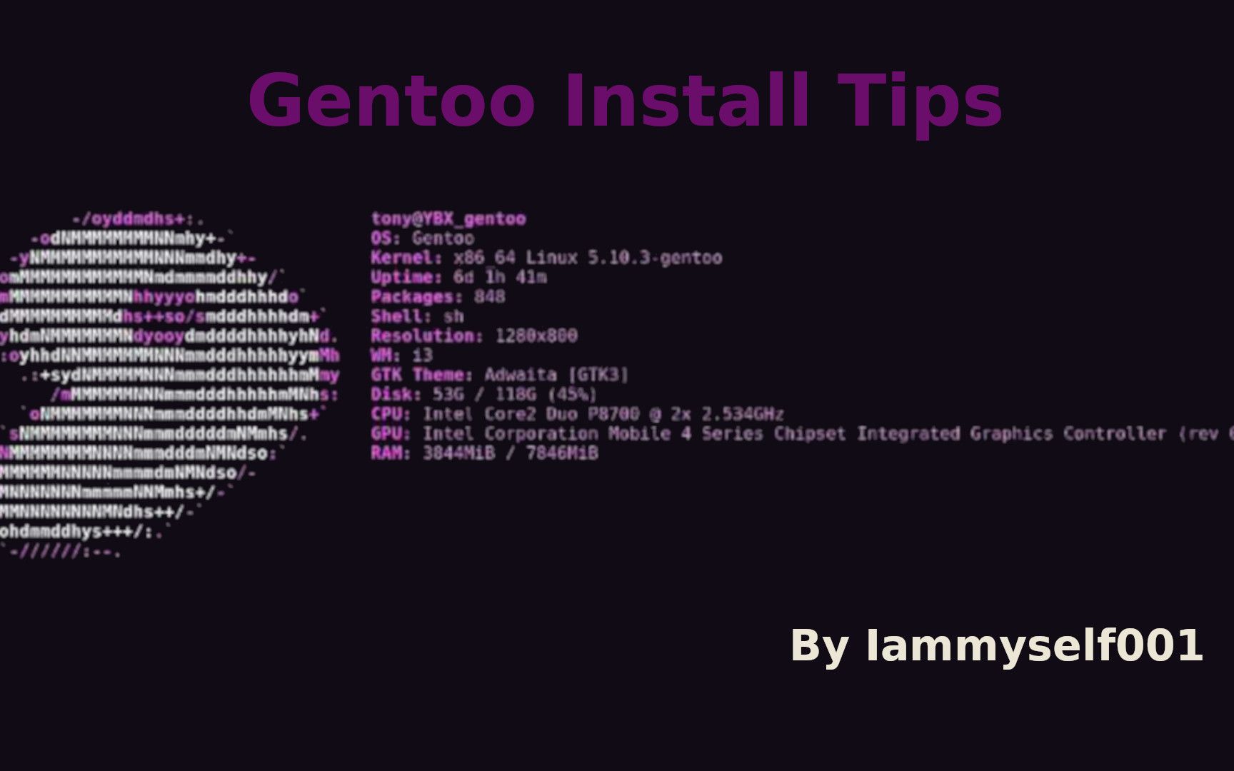 第一次安装配置Gentoo_哔哩哔哩_bilibili
