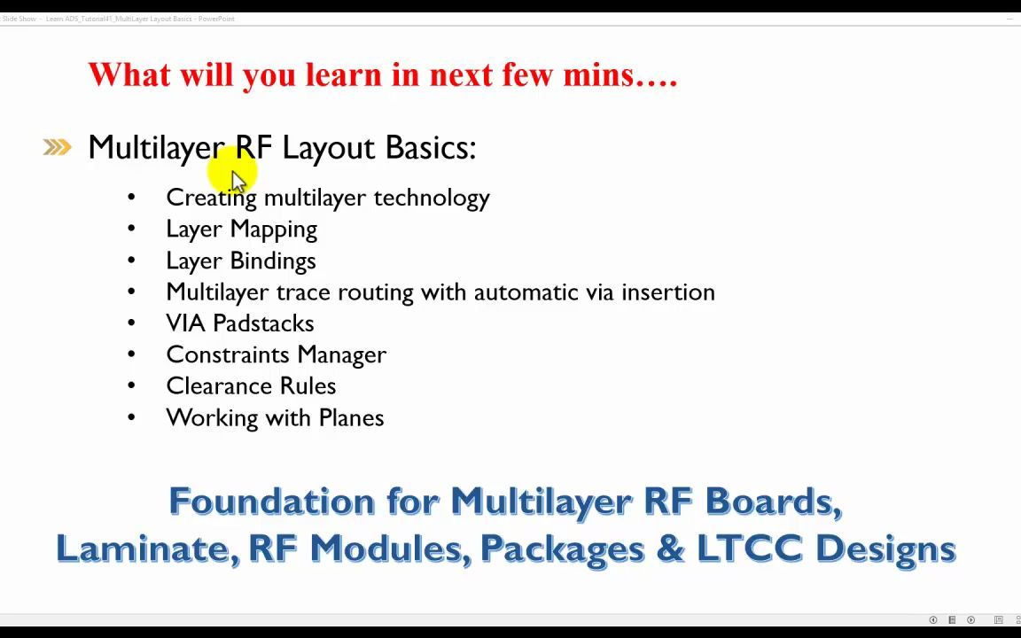 Tutorial-41 Multi-Layer RF Layout Design Basics - 视频下载 Video Downloader