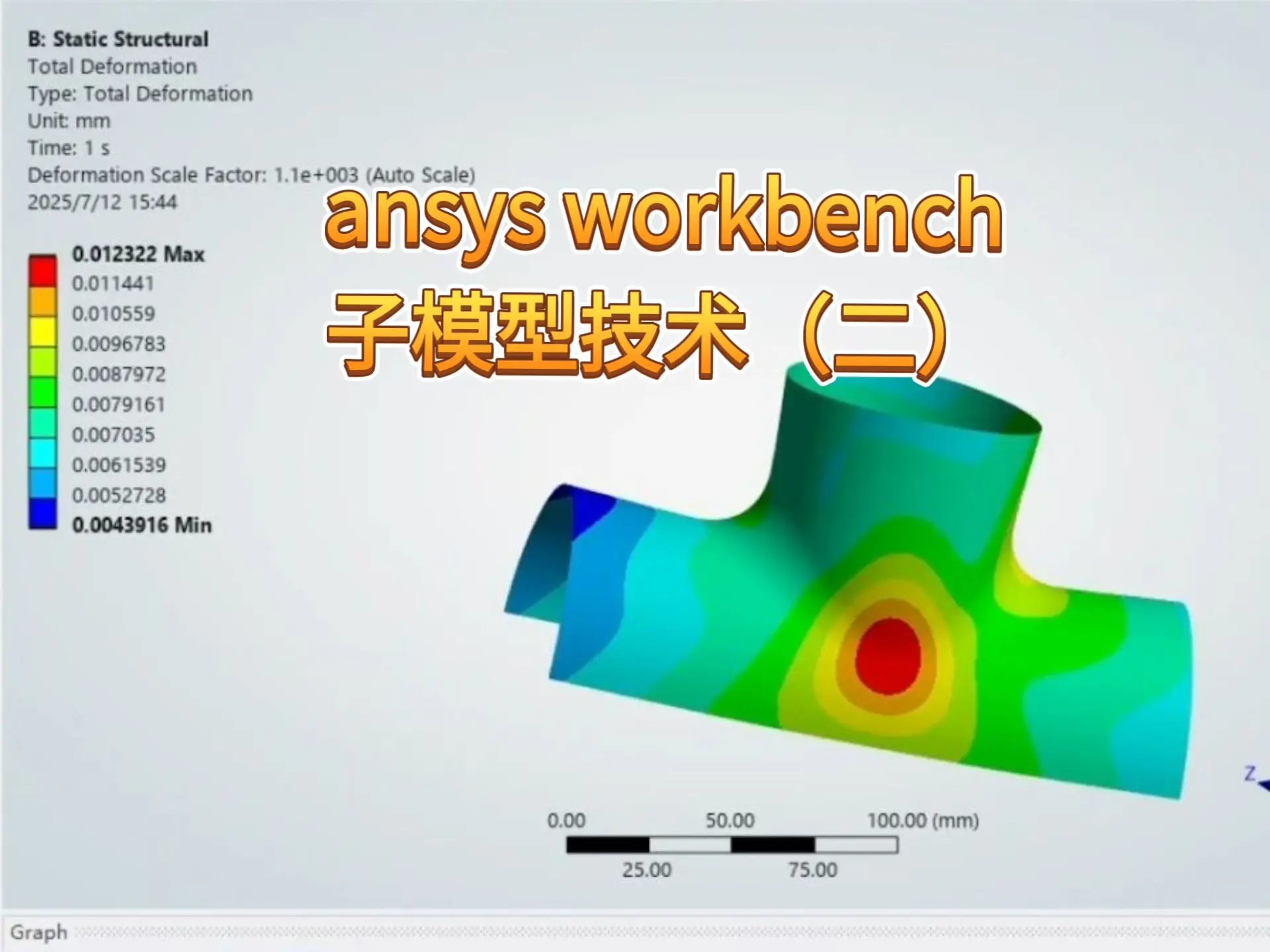 ansys workbench子模型技术(二) 焊接T形薄管应力分析_哔哩哔哩_bilibili