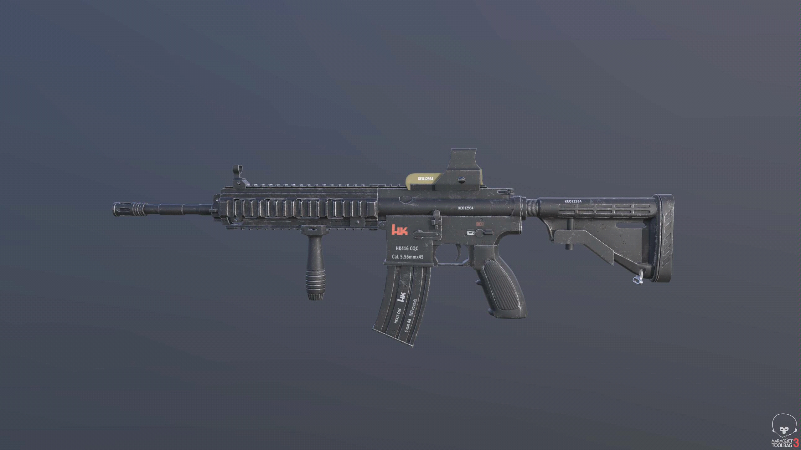 HK416 模型_哔哩哔哩_bilibili