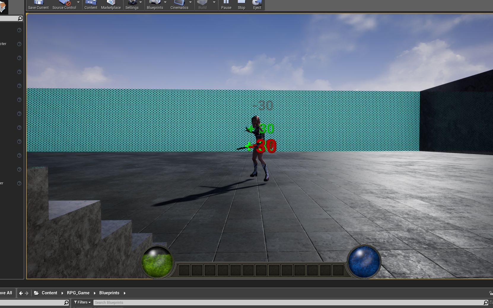 Ue4-RPG游戏开发第2节，UI血条创建，绑定角色属性。_哔哩哔哩_bilibili