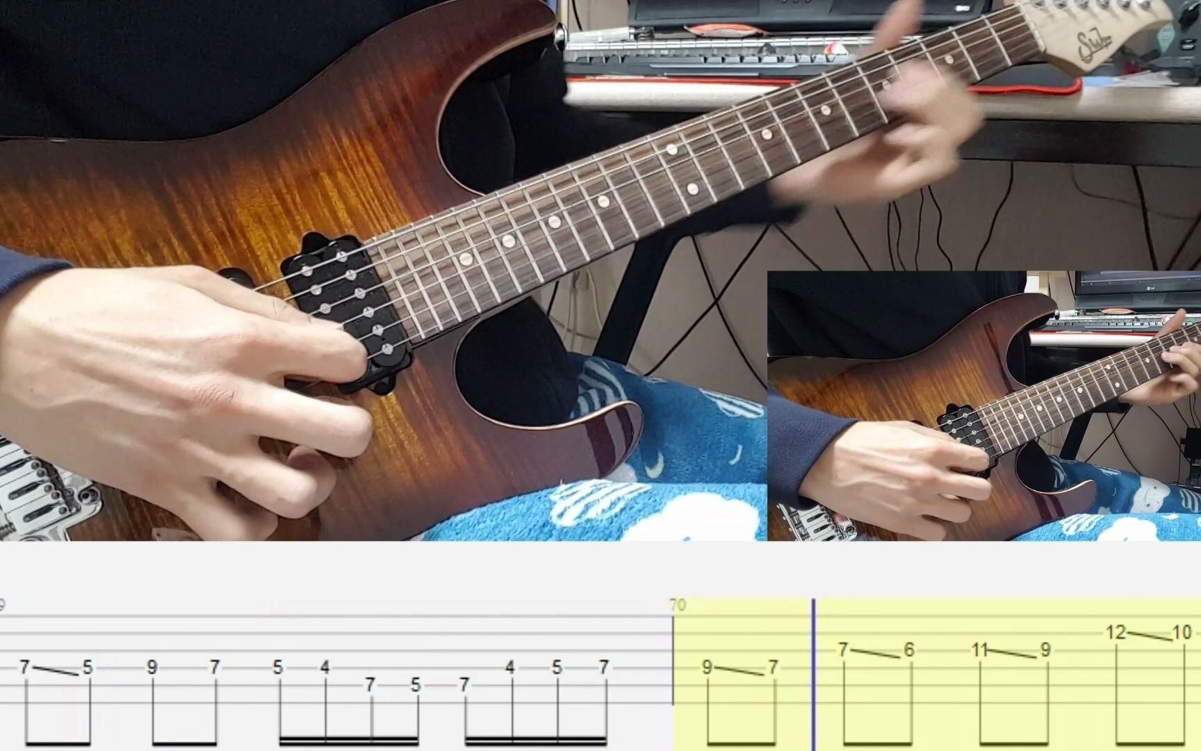[TAB + INST.] X Japan - Endless rain Guitar solo_哔哩哔哩_bilibili