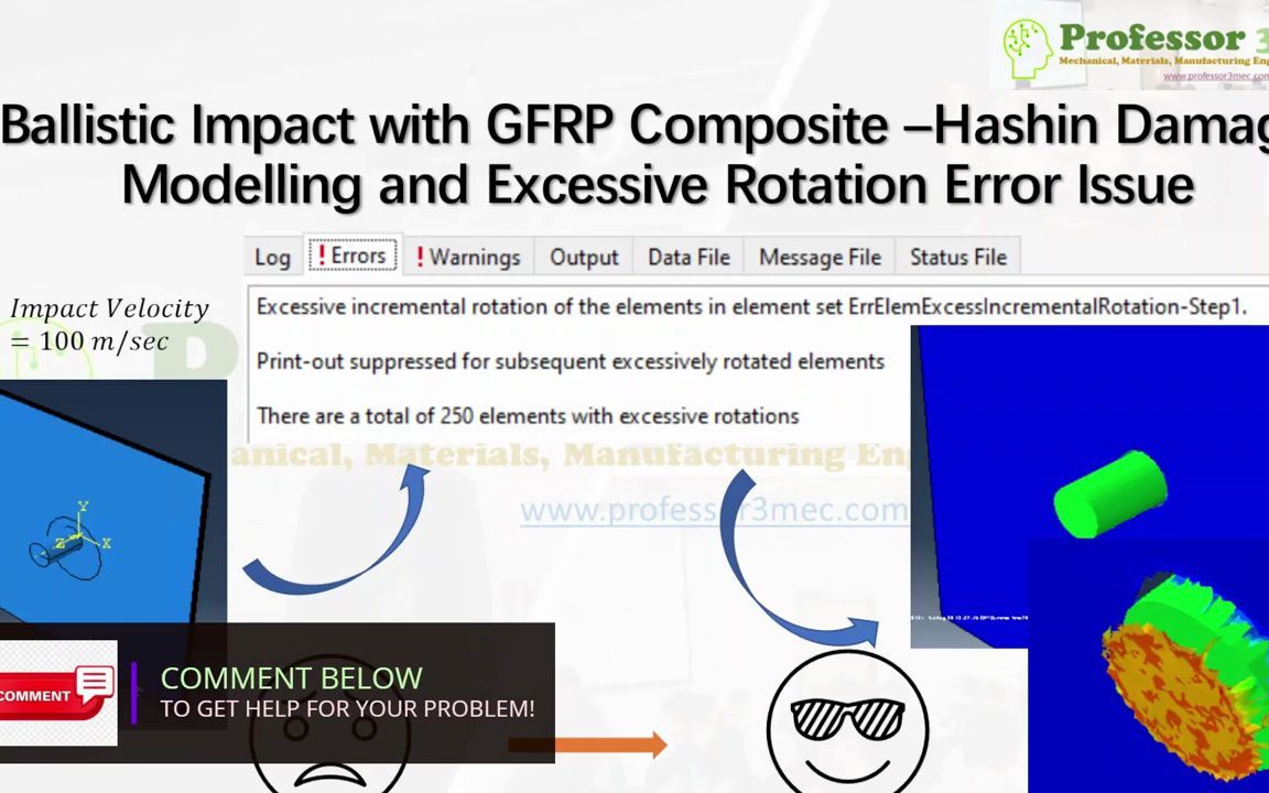 abaqus hashin 失效准则用于冲击模拟 step by step详细教学 - 视频下载 Video Downloader