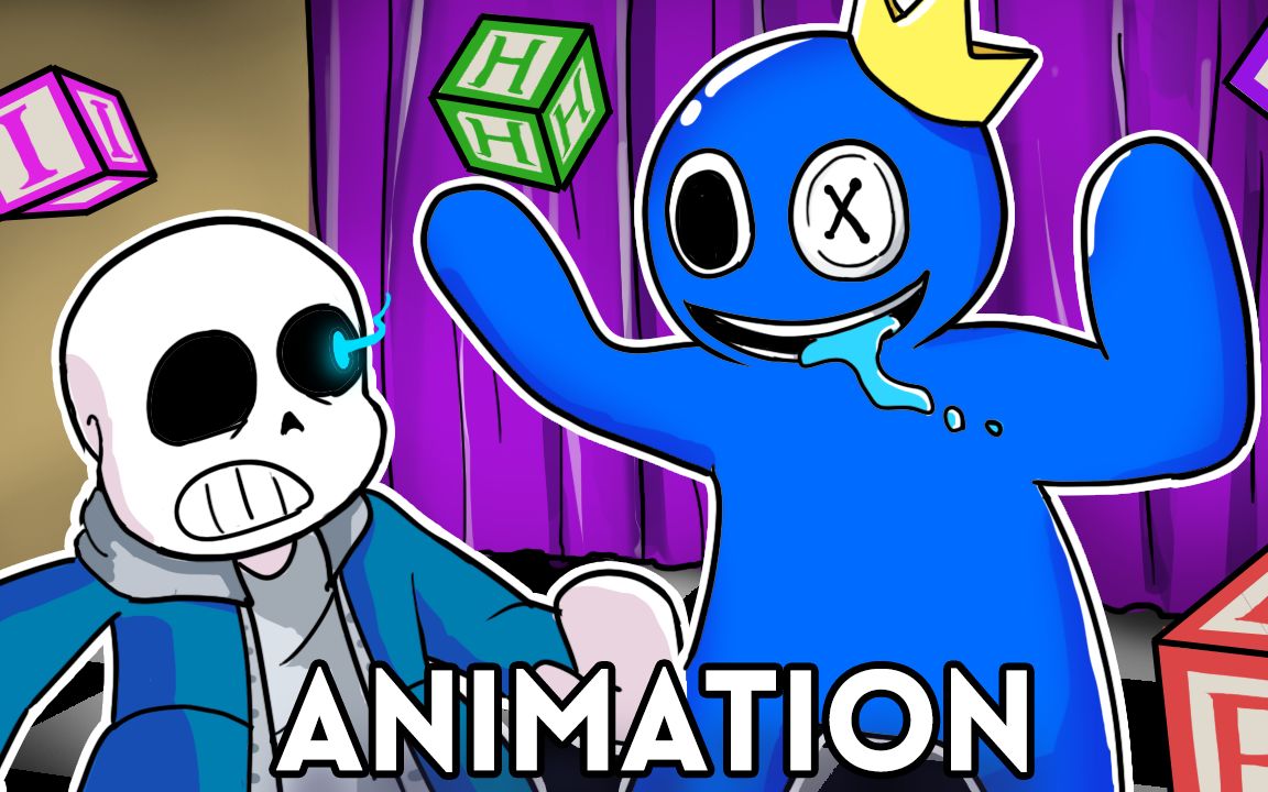 【官方双语】如果SANS是在RAINBOW FRIENDS中【Roblox与Undertale动画】-CyberLegends动画 ...