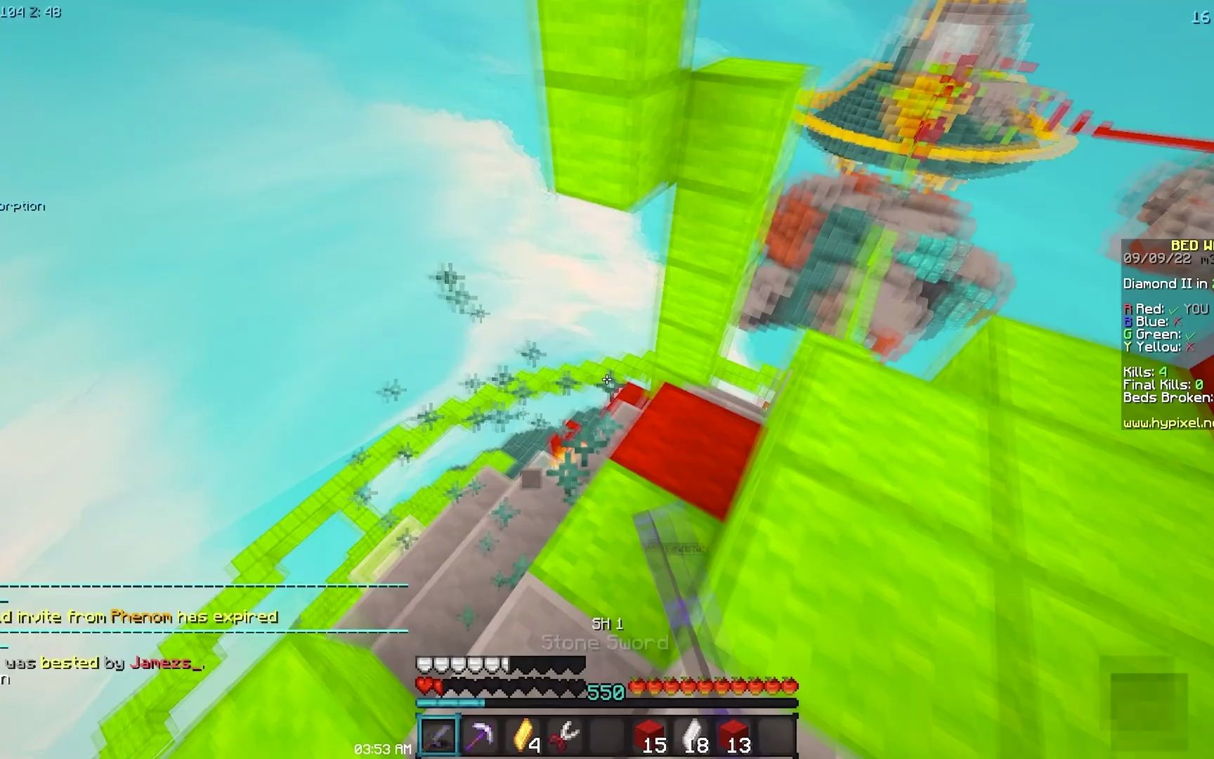 【Jamezs_】连续一小时的RBW 1 Hour of Ranked Bedwars_网络游戏热门视频