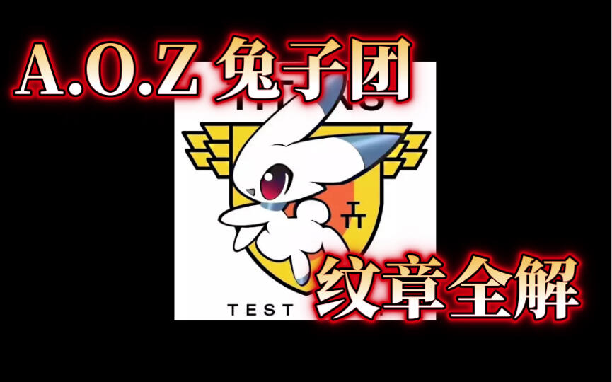 AOZ T3部队TR计划 兔子团的兔兔纹章全解！ - 哔哩哔哩