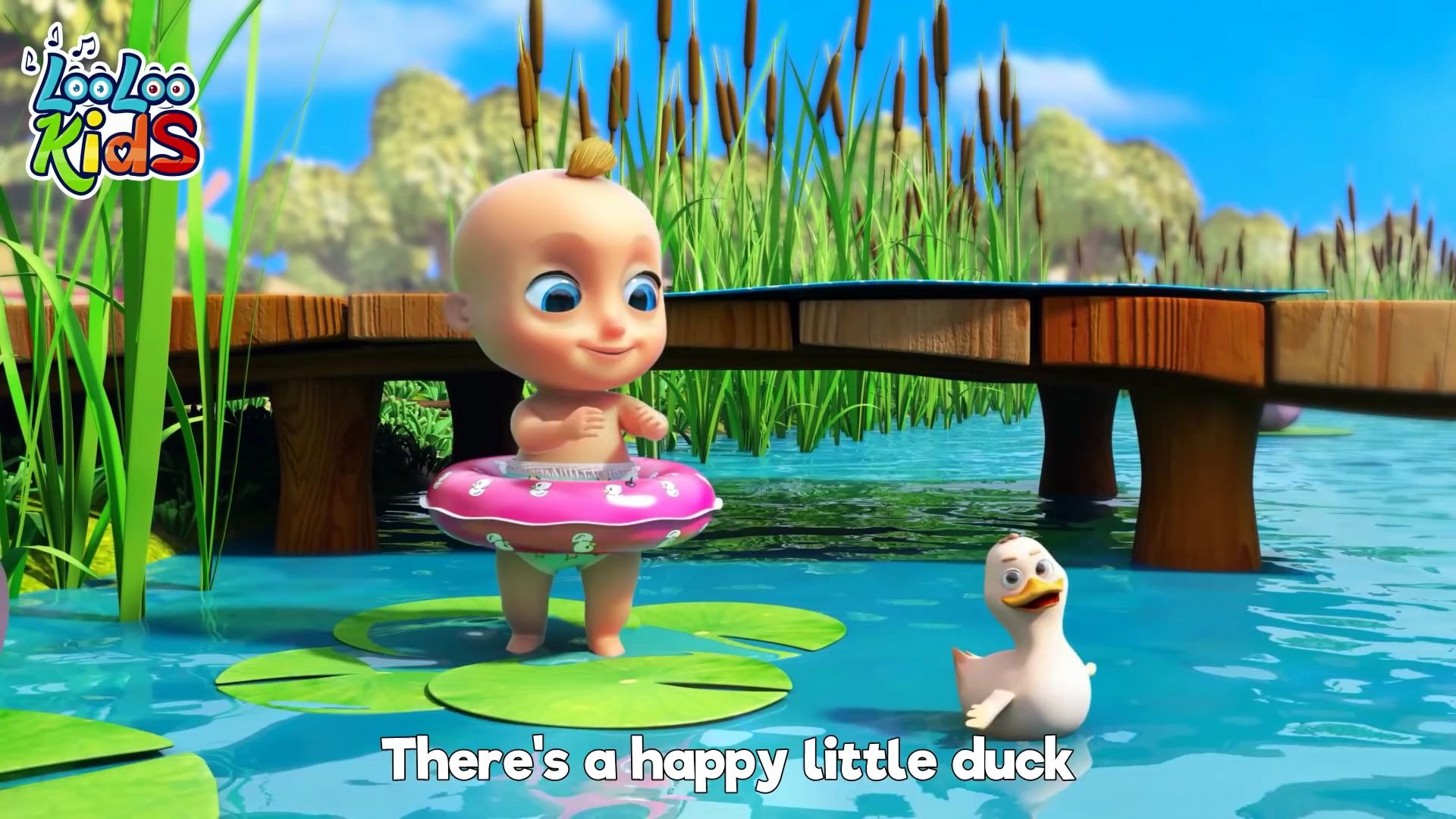 【LooLoo Kids】There`s a Happy Little Duck 2020_04_15_哔哩哔哩_bilibili