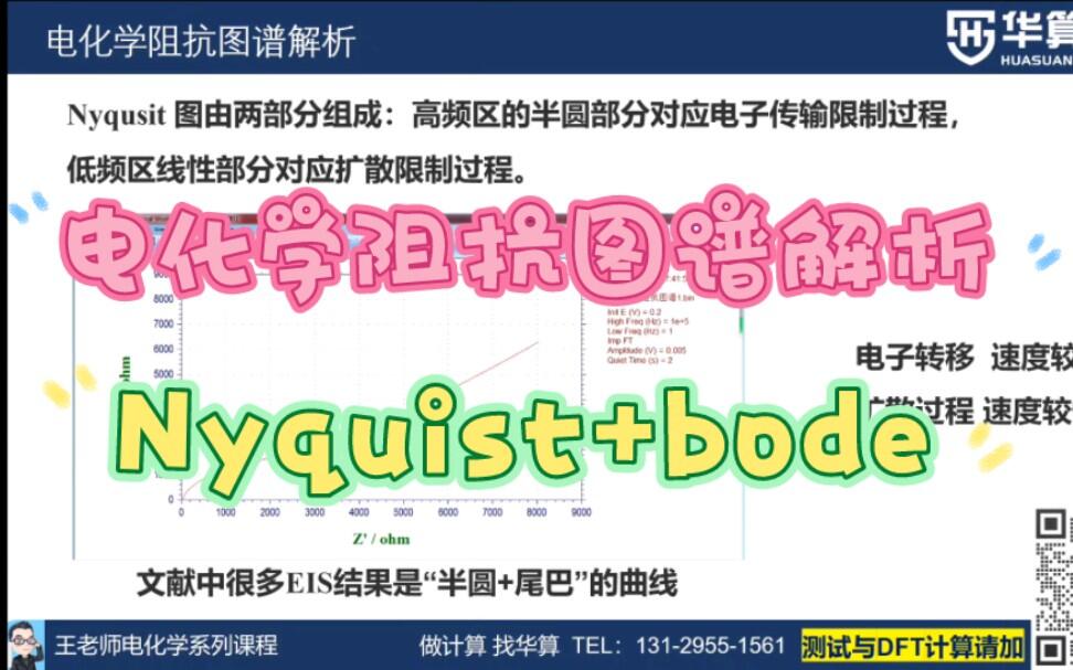 电化学阻抗图谱解析（Nyquist图谱+bode图谱） - 哔哩哔哩