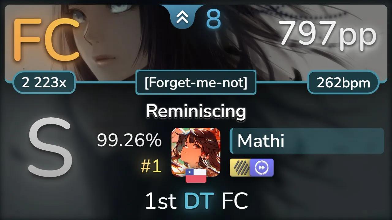 Mathi | Shoujo - Reminiscing [Forget-me-not] +HDDT 99.26% (#1 797pp FC ...