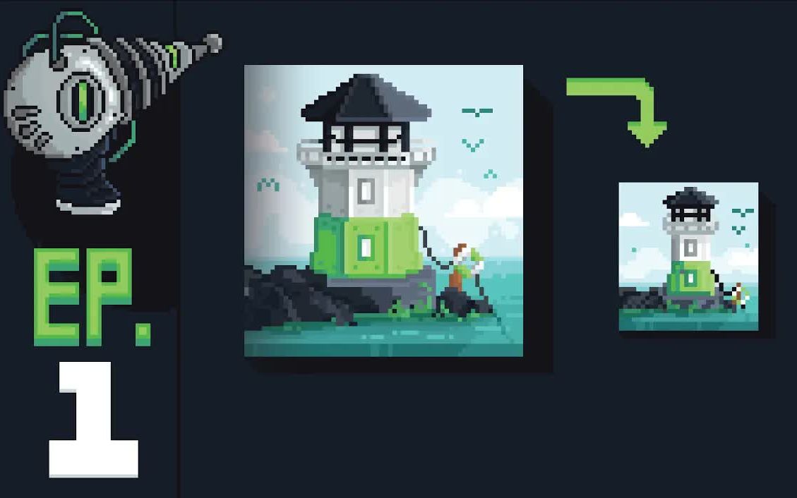 尽可能小的绘制像素画【像素艺术家 Pixel Overload教程】_哔哩哔哩_bilibili