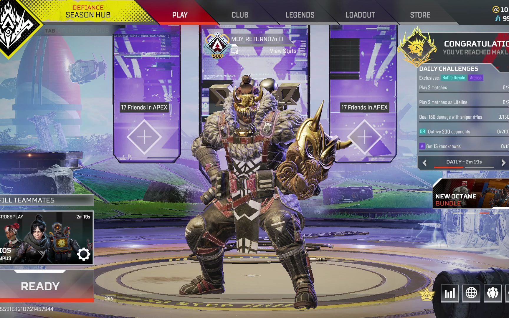 APEX/MDY5.0 | 捍卫者杯2022-S1-决赛D2 Return第一视角_哔哩哔哩bilibili_APEX英雄