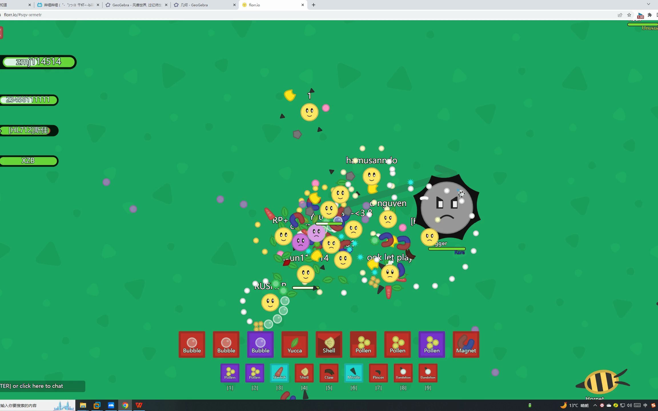 【florr.io】打一只大babyant（overmind）