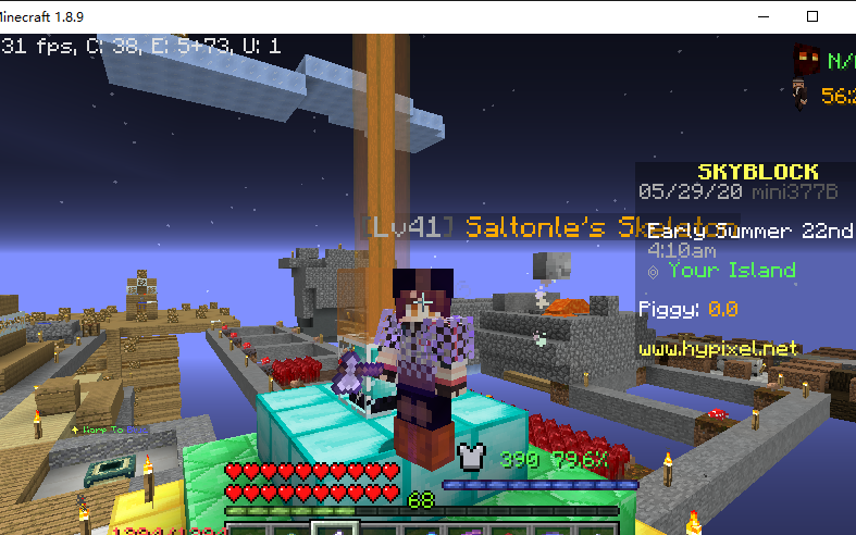 [Skyblock]养老玩家的一天_哔哩哔哩_bilibili