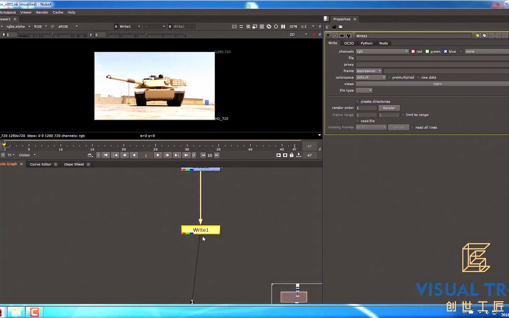Nuke基础教程（6）工程的保存与输出_哔哩哔哩_bilibili