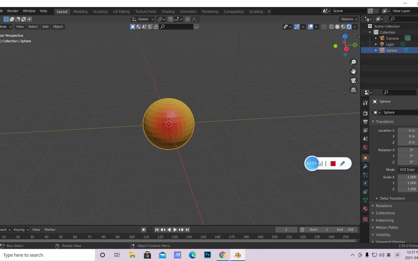Blender 立体建模学习纯中文教程: gradient texture渐近色节点与混合rgb节点一起的用法实例（初学者课堂）_哔哩哔哩 ...