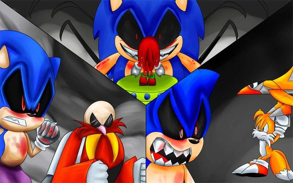 【无伤过】Sonic.Exe 精神地狱 三人存活结局-塔尔斯 纳克鲁斯 蛋头 Vs Exeller【无伤通关】_哔哩哔哩 (゜-゜)つロ 干杯 ...