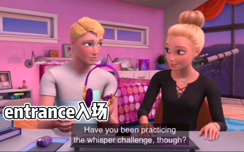 DAY10【Barbie's vlog】芭比Barbie和男朋友Ken玩游戏啦！Ken讨厌的食物居然是这个…_哔哩哔哩_bilibili