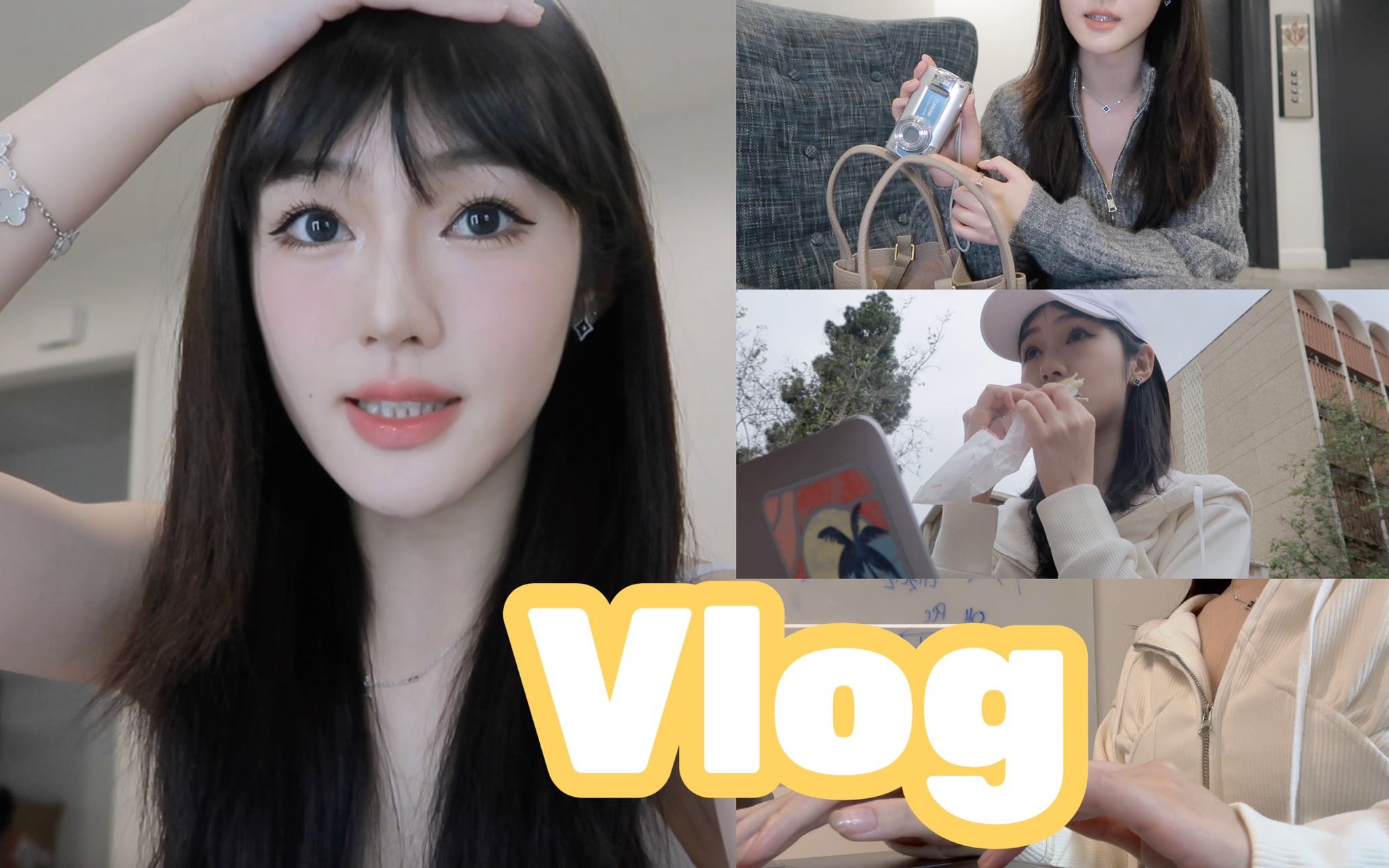 Vlog｜大学生实习+上课的一天｜翻包记-Zoey_ZYi-Zoey_ZYi-哔哩哔哩视频