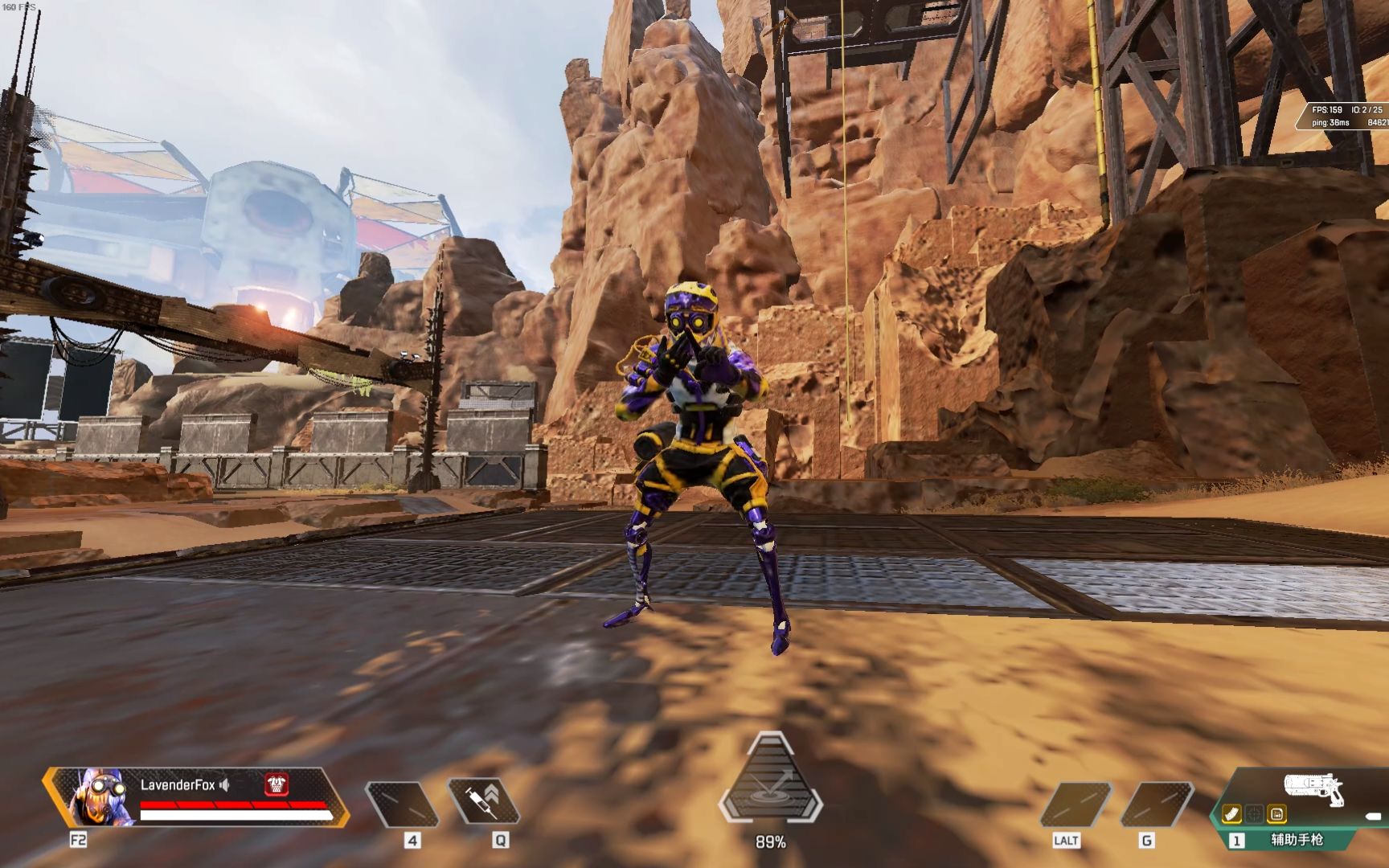 【Apex】Apex这游戏身法有多离谱？且看我在训练场用sg+ts跨栏！_APEX英雄