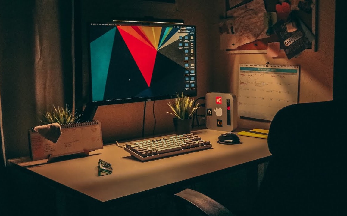 【4K机翻】晒桌面2021-My PRODUCTIVITY Desk Set Up (2021)_哔哩哔哩_bilibili