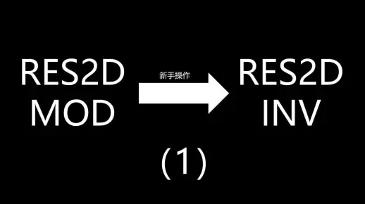 高密度电法瑞典正反演软件RES2DMOD/RES2DINV操作流程_哔哩哔哩_bilibili
