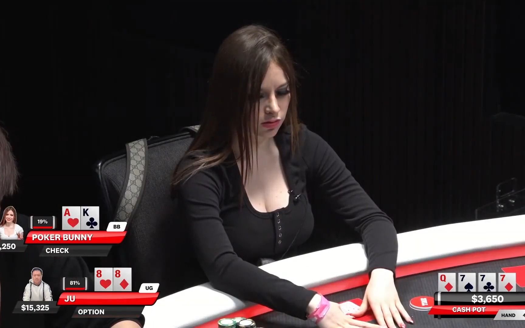 【德州扑克】POKER BUNNY拿到听坚果花！直接ALLIN！-bilibili(B站)无水印视频解析——YIUIOS易柚斯