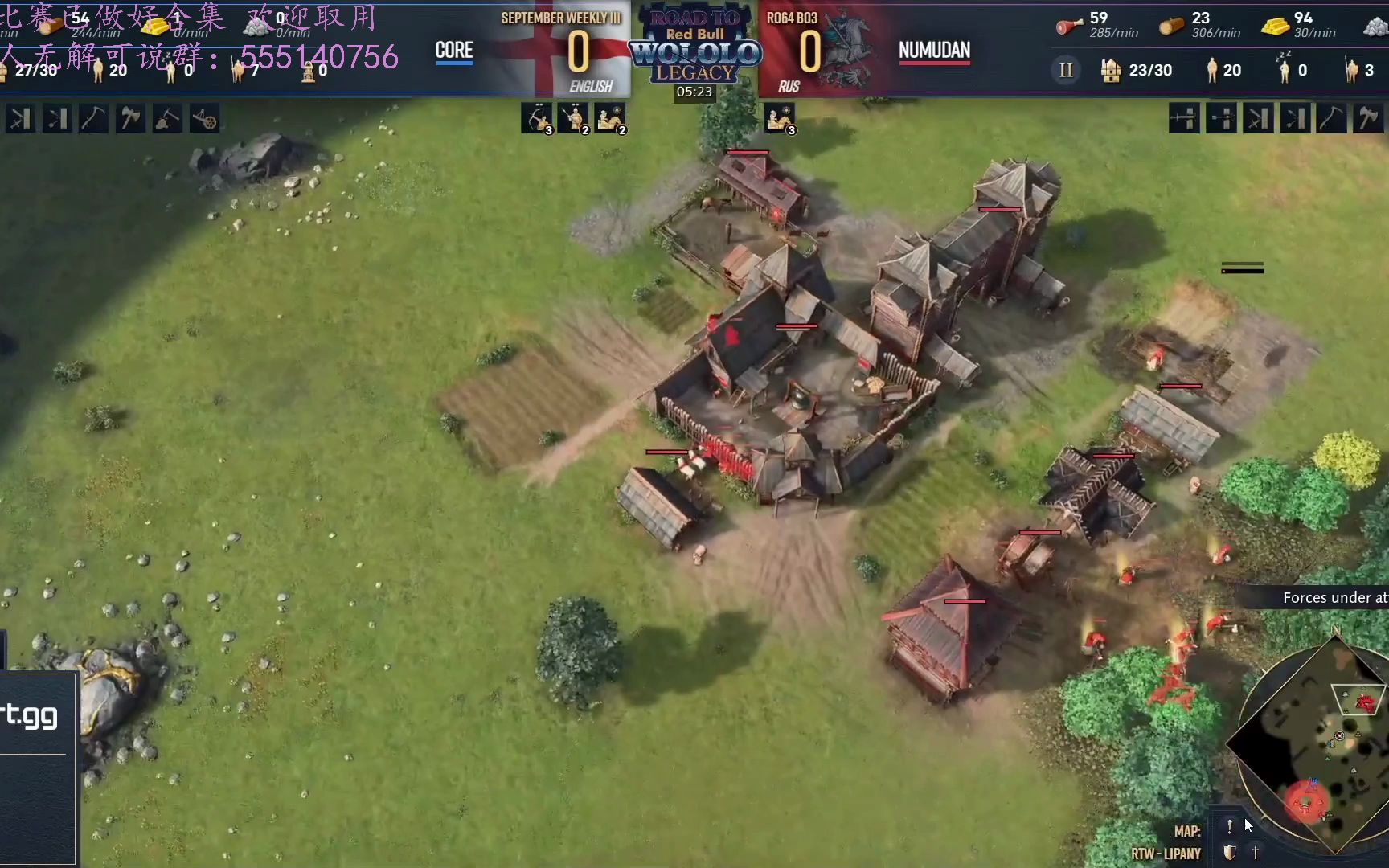 [帝国时代4红牛杯九月月赛第三周RO64】core vs numudan game1 企图返璞归真_哔哩哔哩_bilibili