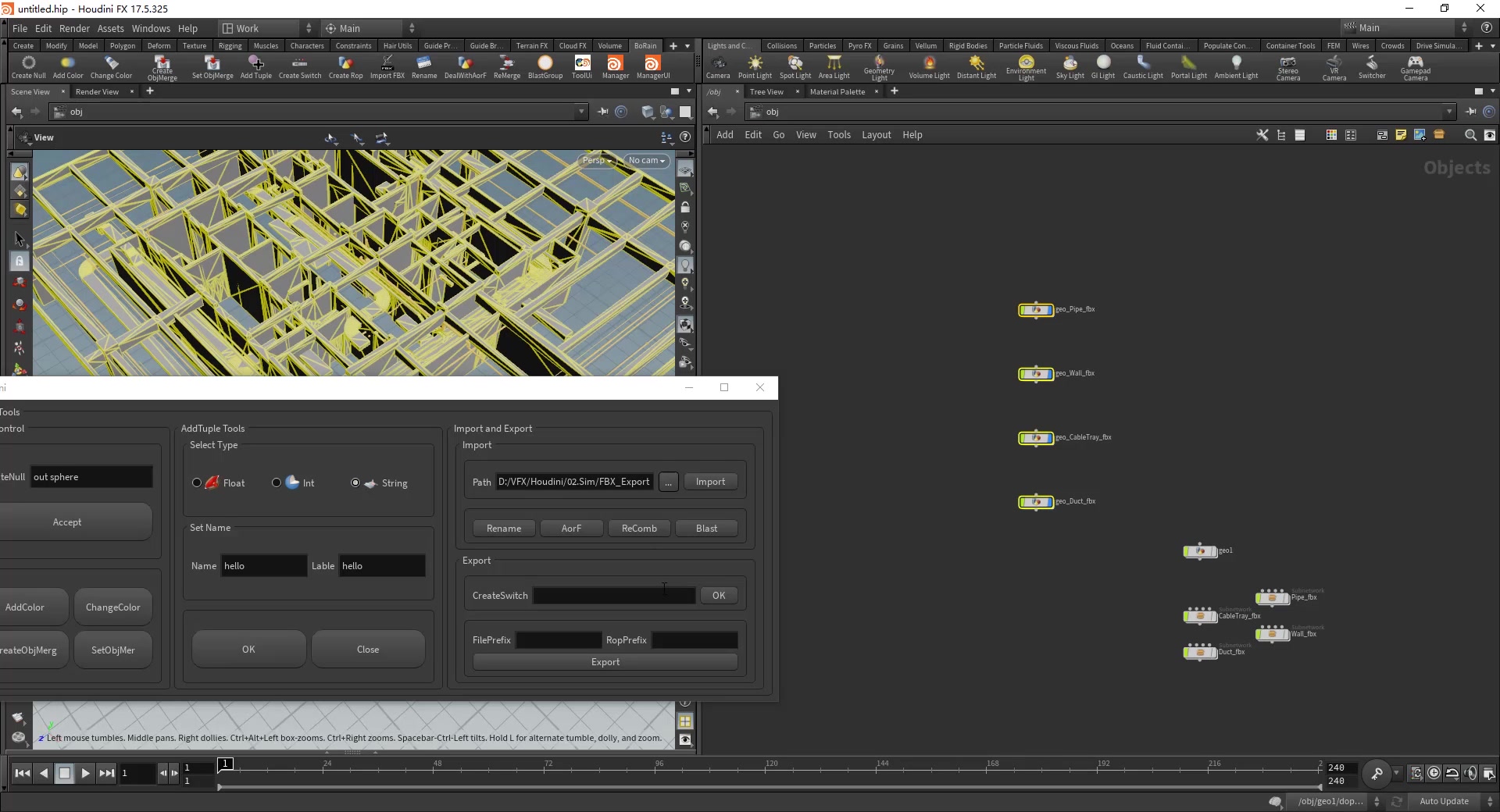 Qt for Houdini教程第一个案例预览_哔哩哔哩 (゜-゜)つロ 干杯~-bilibili