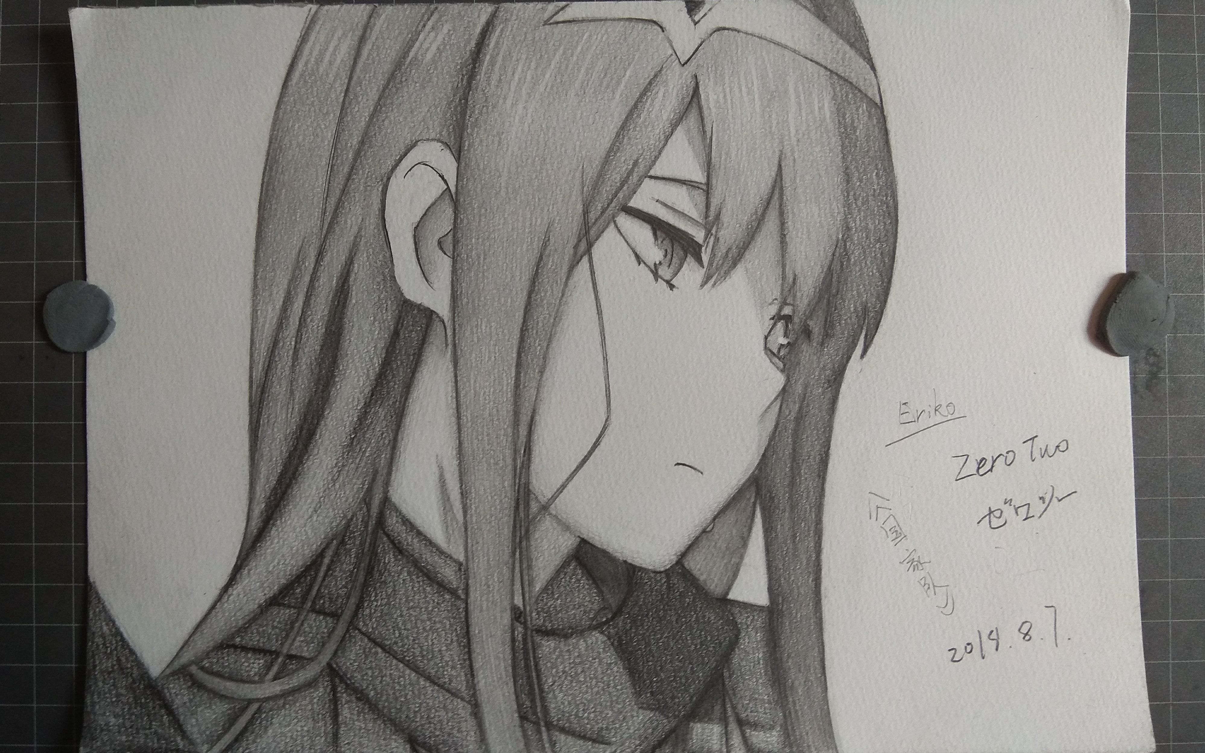 【手绘】280分钟画出02!ZERO TWO《DARLING in the FRANKXX》【ERIKO】你就是我的Darling吗？八月打 ...