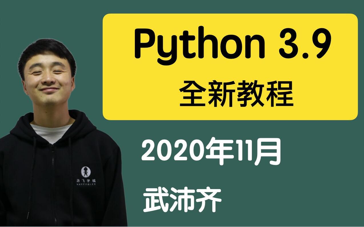 2020 python 3.9 全新教程【武沛齐单独录制】- 路飞学城&老男孩p - 哔哩哔哩
