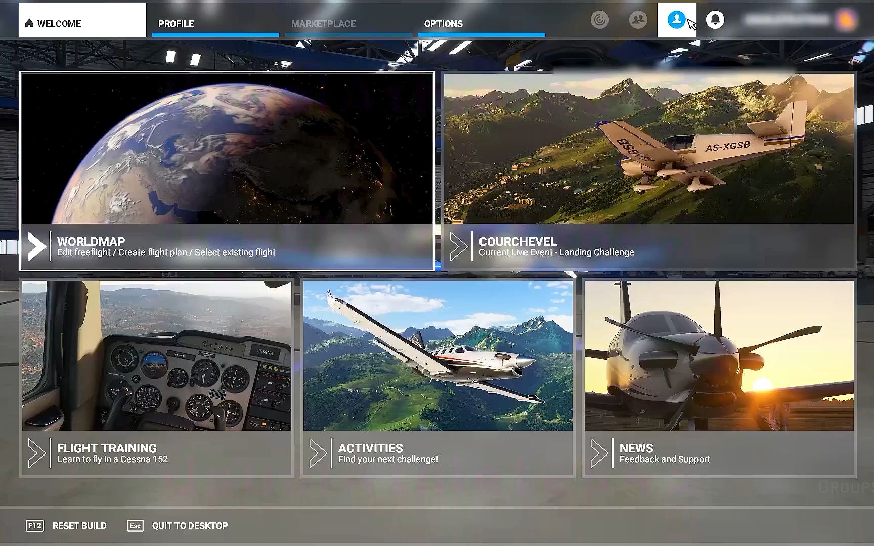 【微软模拟飞行2020】主菜单界面介绍(非官方) 中英双字_哔哩哔哩 (゜-゜)つロ 干杯~-bilibili